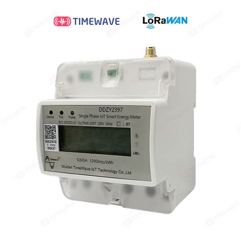 Single Phase Rs485 Lorawan Cat 1 Modbus Din Rail Smart Prepaid Digital
