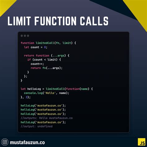 Javascript Limit Function Calls Mustafa Ateş Uzun Blog