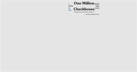 One Million Checkboxes Click Together Check Together