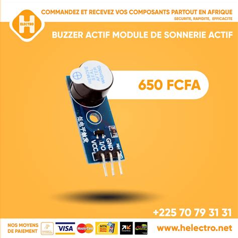 Helectro Buzzer Active Et Passive Module Sonnerie Pour Facebook