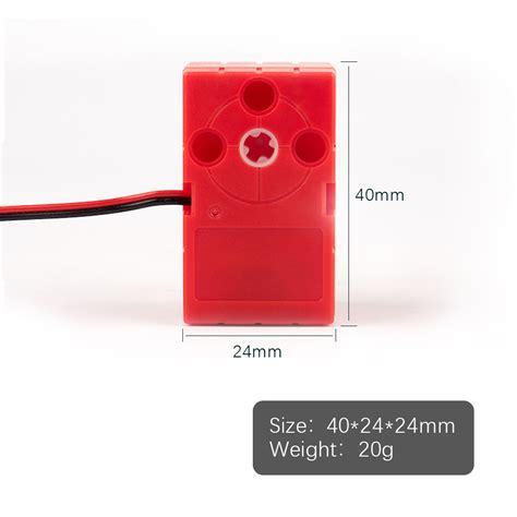 Programmable 2kg 360 Degree Servoandmotor Compatible With Lego Building Blocks Dual Output Shaft