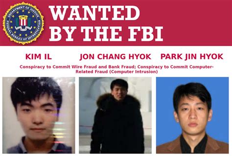 Us Department Of Justice Indicts 3 Alleged Members Of North Korean