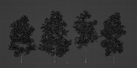 50 Tree Models Collection Blender Superhive Formerly Blender Market