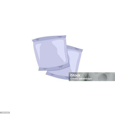 개인 위생을 위한 물티슈 패키지 흰색 배경에 분리된 평면 벡터 그림 0명에 대한 스톡 벡터 아트 및 기타 이미지 0명 가정