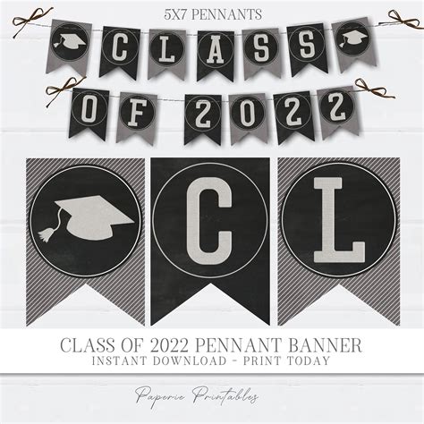 Class Of 2012 Pennant Banner Printable
