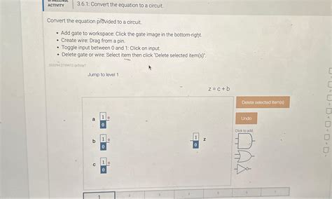 Solved ACTIVITY Convert The Equation To A Chegg
