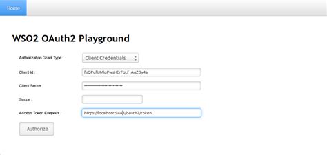 try client credentials grant wso2 identity server documentation