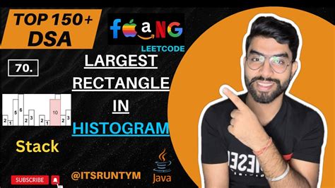 70 Largest Rectangle In Histogram Stack Top 150 Dsa Leetcode