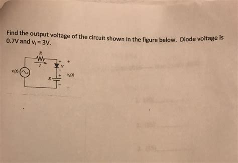 solved find the output voltage of the circuit shown in the