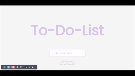Subhrajyoti Maity On Linkedin To Do List Implementation With Html Css