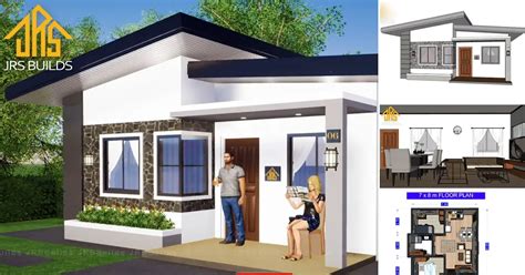 7x8m Small Bungalow House Design And Plan Housedesigns
