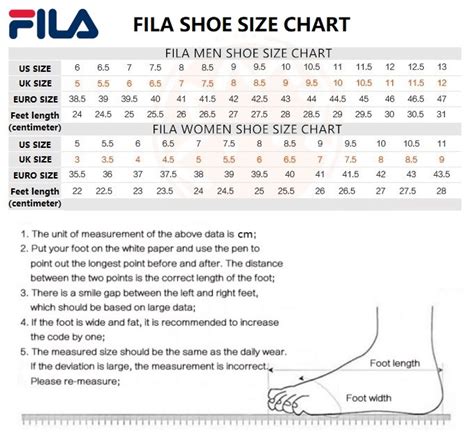 Fila Inline Roller Skate Size Conversion Chart Atelier Yuwaciaojp