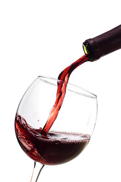 Red Wine Poured Into Wineglass Photograph By Dustin K Ryan