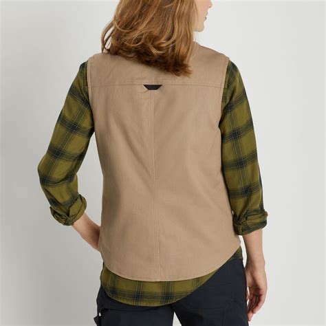 Womens 40 Grit Twill Insulated Vest Duluth Trading Company