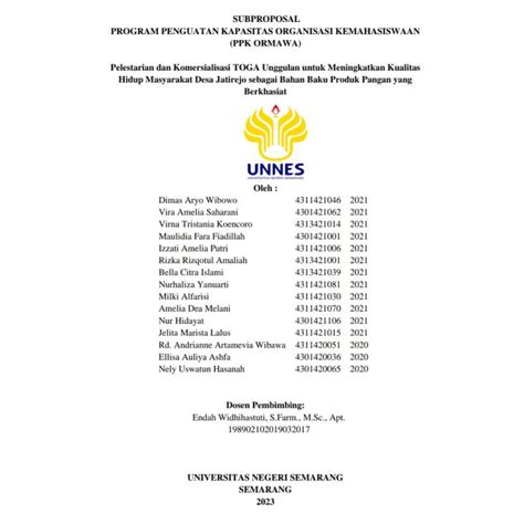 Selamat Tim Hima Kimia Dan Hima Ipa Terpadu Berhasil Lolos Pendanaan