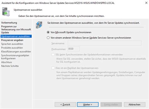 anleitung windows server update services wsus installieren windowspro