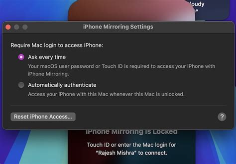 How To Lock Iphone Mirroring With Touch Id In Macos 15 Sequoia