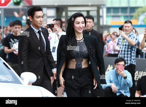 Hong Kong Actress Cecilia Cheung Right And Singer And Actor Choi Seung Hyun Better Known By