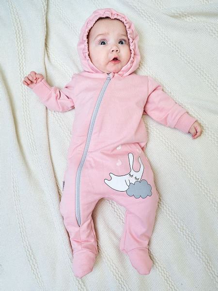 Комбинезон слип для малыша Размер 74 68 74 Розовый 489 Девочки На любой сезон размер 74