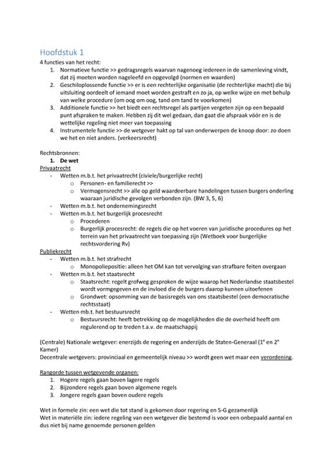 Samenvatting Inleiding Recht Warning Tt Undefined Function 32 Warning Tt Undefined