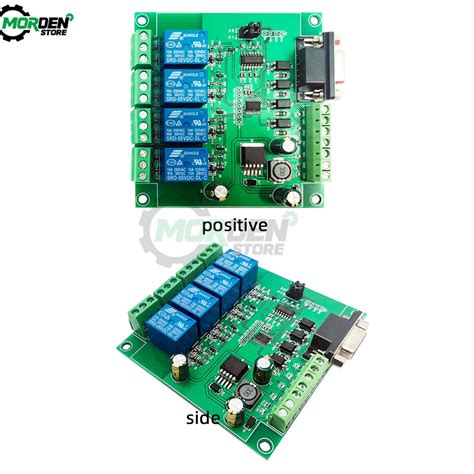 DC7 24V Modbus RTU Four Channel Relay Module RS232 TTL UART Relays Power Supply For Home