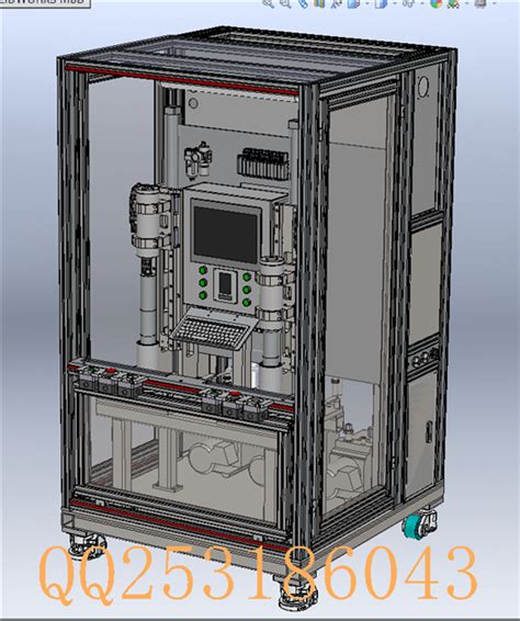 【鸿达】自动化电池氦检设备设计3d模型sw20153d模型下载三维模型solidworks模型 制造云 产品模型