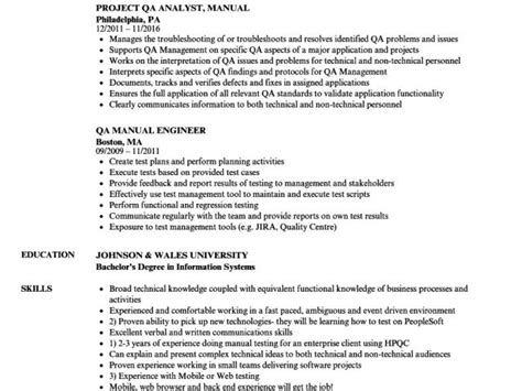 Manual Testing Resume Sample Manual Testing Resume Sample Resume Samples Free Williamson