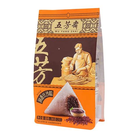 五芳斋润香豆沙粽140g 2只 一袋