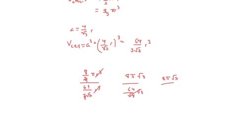 Consider The Body Centered Unit Cell For Metals All Atoms Of Like Size In Contact Along The