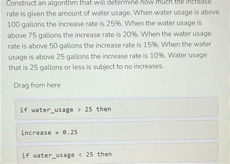 Solved Construct An Algorithm That Will Determine How Much Chegg Com