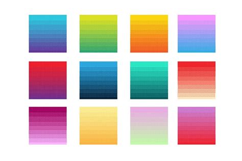 Premium Vector Gradient Background Collection Set In Pixel Art Style