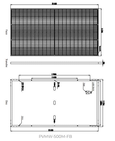 Dimensions Pv 500 Airwell For Professionnals