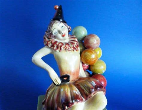 Rare Wade Cellulose Art Deco Figure Carnival By Jessie Van Hallen C1930