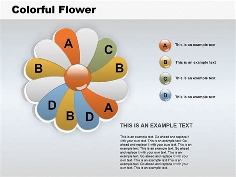 Analytic Flower PowerPoint Charts Template Presentation
