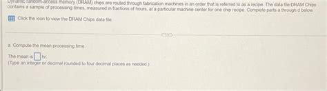 Solved Dynamic Random Access Memory DRAM Chips Are Routed Chegg