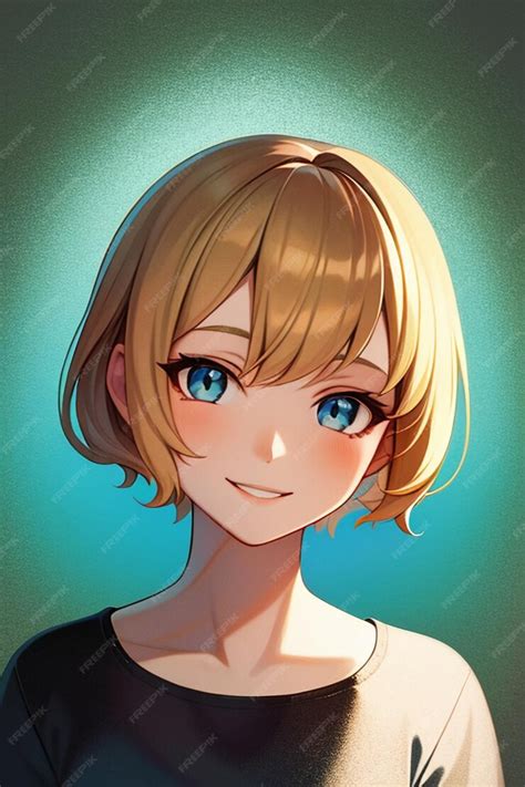 Dessin De Personnage Davatar De Fille De Style Anime De Dessin Animé De Fond Simple Photo Premium