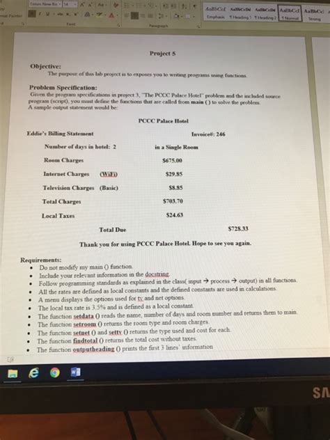 Solved Project 5 Objective The Purpose Of This Lab Project