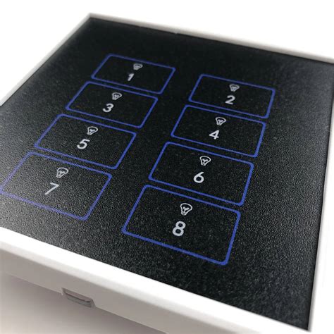 8 Gang Wall Toggle Reset Switch Push Button Momentary Contact For Smar