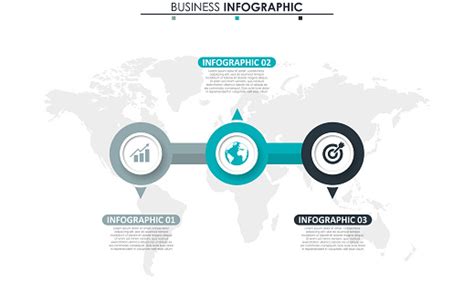비즈니스 데이터 차트입니다 그래프 3 단계 전략 옵션 부품 또는 프로세스 다이어그램의 추상 요소 프레 젠 테이 션에 대 한 벡터 비즈니스 템플릿입니다 Infographic