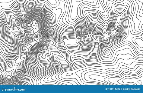 Topographic Map Contour Background Topo Map With Elevation Stock Vector Illustration Of