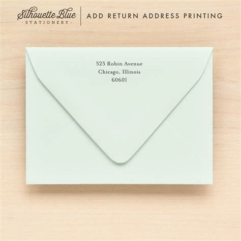Envelope Return Address Printing Etsy