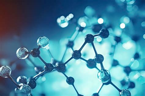 Premium Ai Image Illustration Of Molecular Structure Ai Technology Generated Image