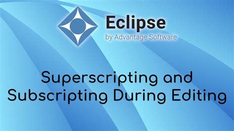 Superscripting And Subscriptin During Editing Youtube
