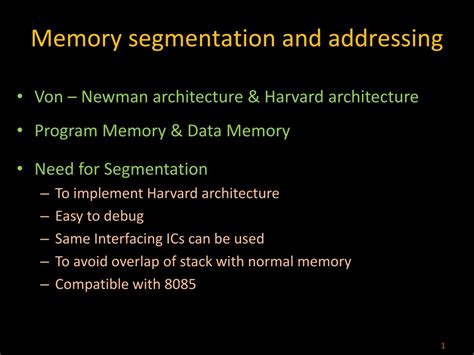 Ppt Memory Segmentation And Addressing Powerpoint Presentation Free Download Id9546696