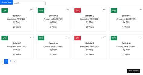 react codesandbox