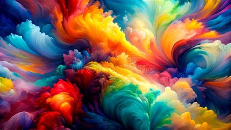 Abstraction S Embrace Exploring Color Form And Texture Generative Ai Machine Created Stock