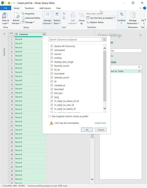 How To Import Twitter Json Data Into Excel