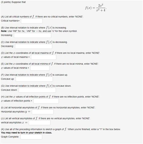 Solved 3 Points Suppose That 24 A List All Critical