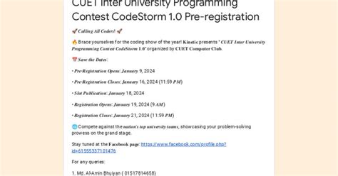 Binoy Das Gupta On Linkedin Cuet Inter University Programming Contest