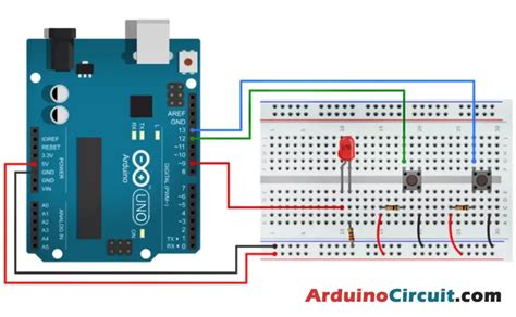 Led Brightness Control With Two Buttons Tutorial Artofit